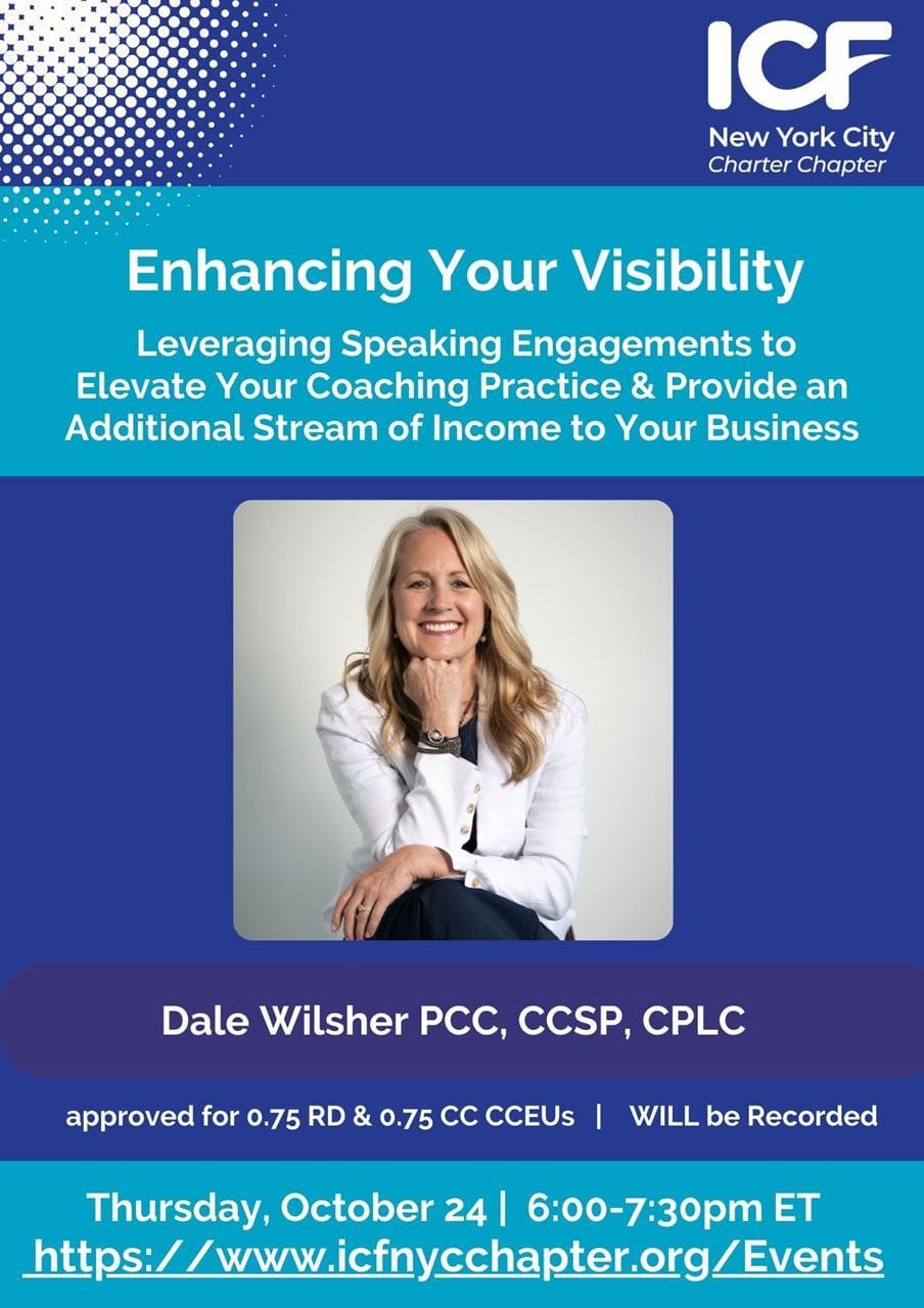 Enhancing Your Visibility: Leveraging Speaking Engagements to Elevate Your Coaching Practice ...